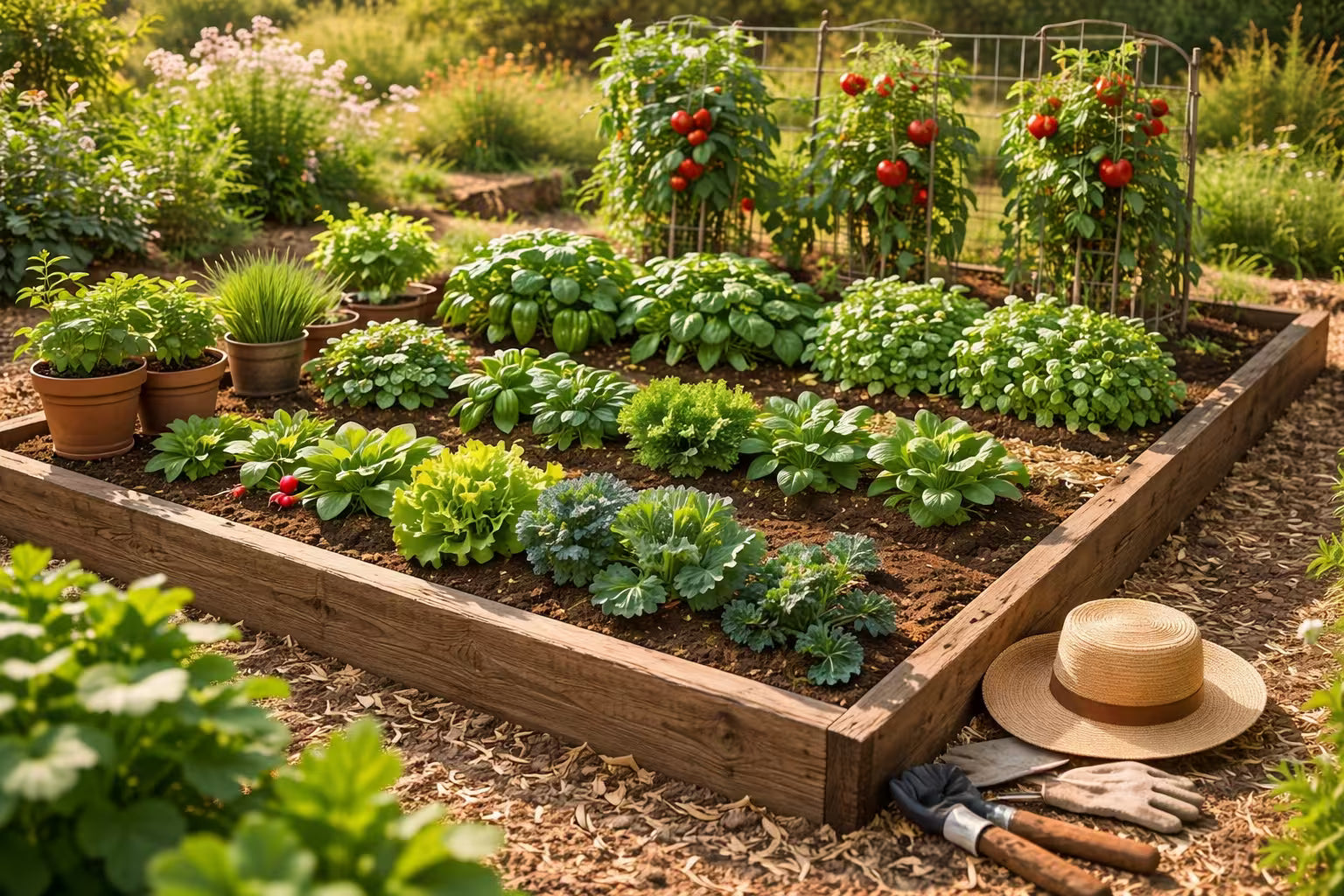 Beginner Basic Vegetable Garden Layout – Hardy Garden