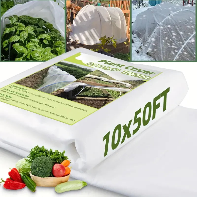 10 x 50 Ft Floating Row Covers for Gardens – Hardy Garden
